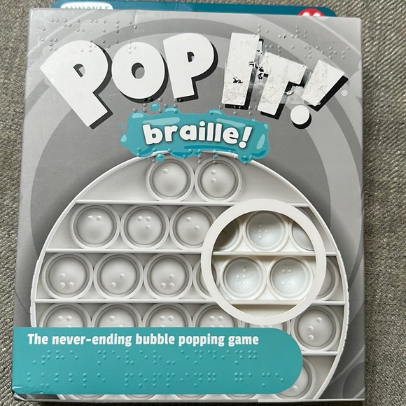 Toys | Popit Braille The Never Ending Bubble Popping Learning Game ...